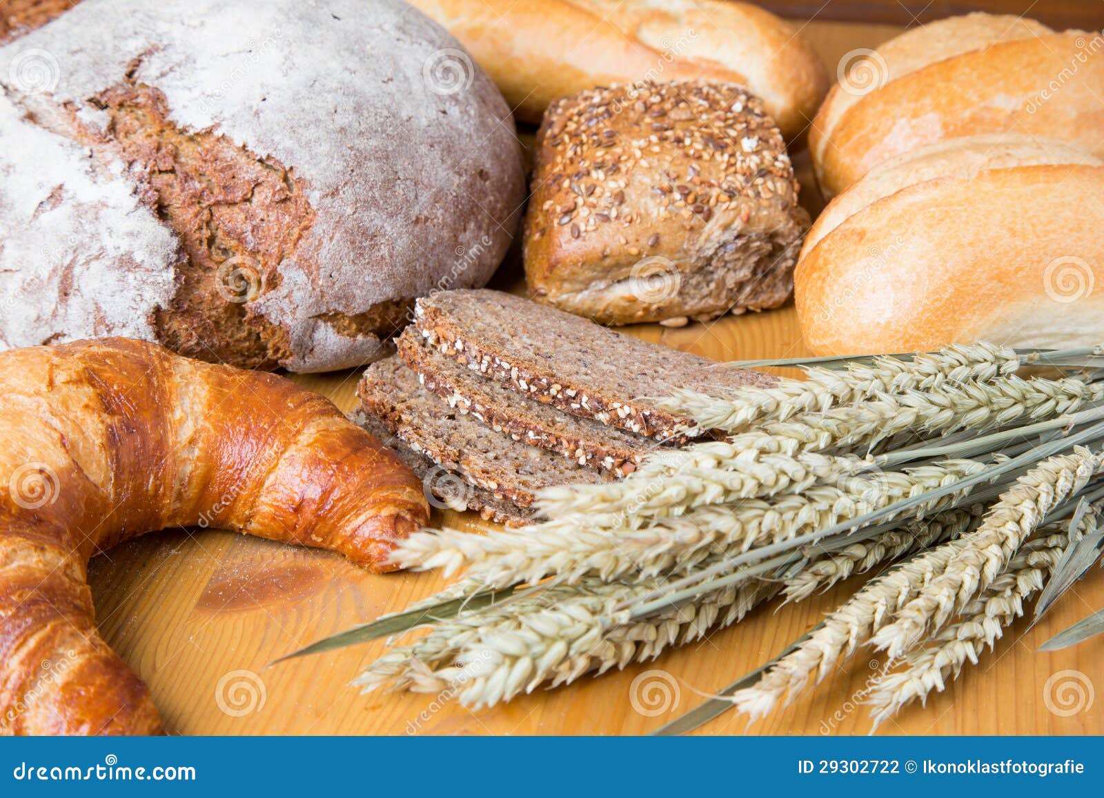 Different Types of Bread and Bakery Products Stock Photo - Image of ...