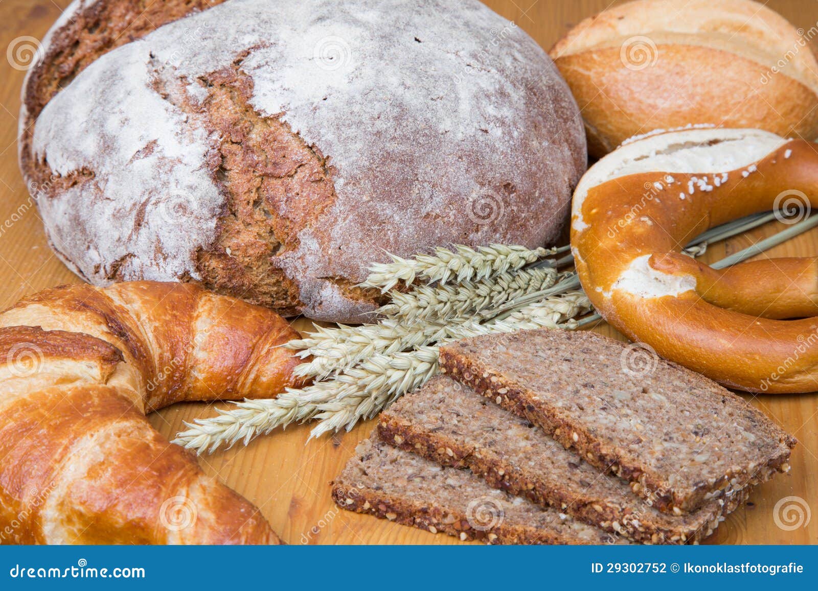 Different Types of Bread and Bakery Products Stock Photo - Image of ...