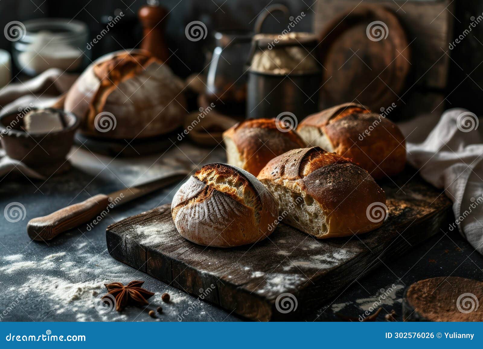 Different Types of Bread and Buns Stock Photo - Image of tasty ...