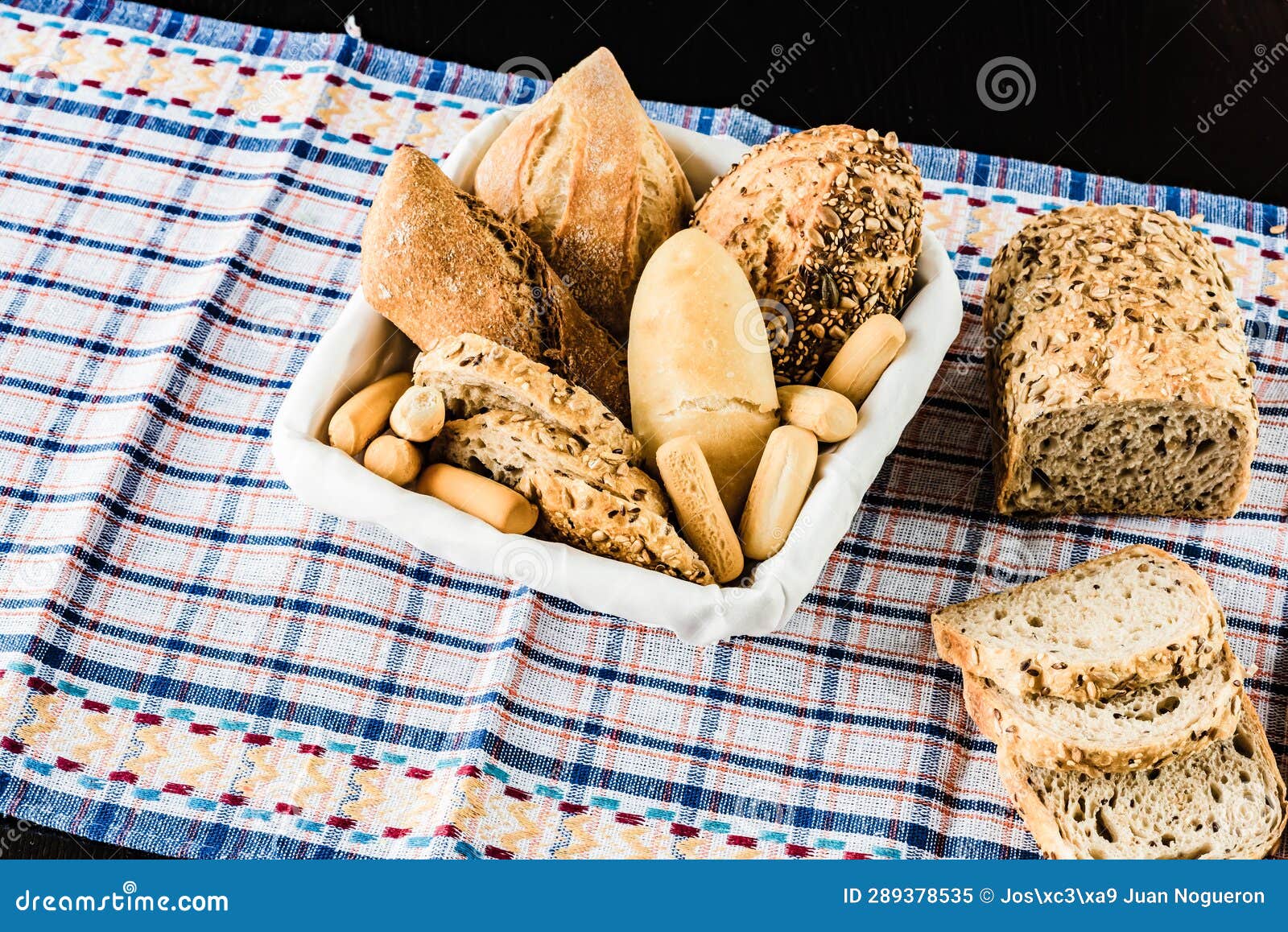 Different Types of Bread Cut into Slices and Whole Stock Image - Image ...