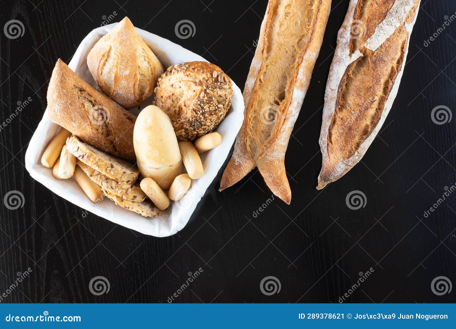 Different Types of Bread Cut into Slices and Whole Stock Image - Image ...