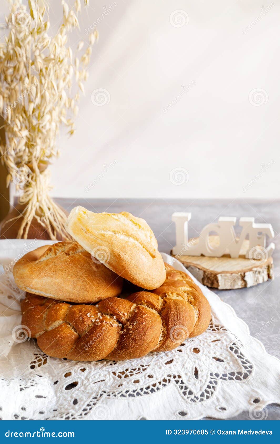 Different Types of Bread - Kalacha, Hala - Braided Loaf with Coarse ...