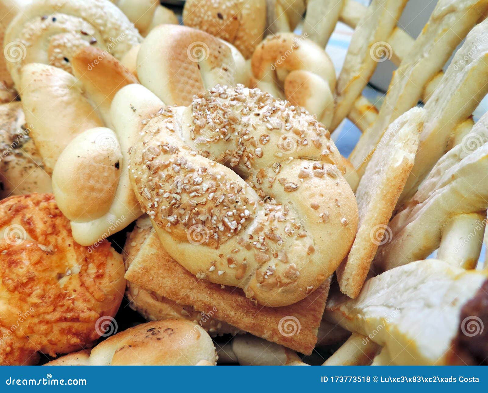 Different types of bread stock photo. Image of gold - 173773518