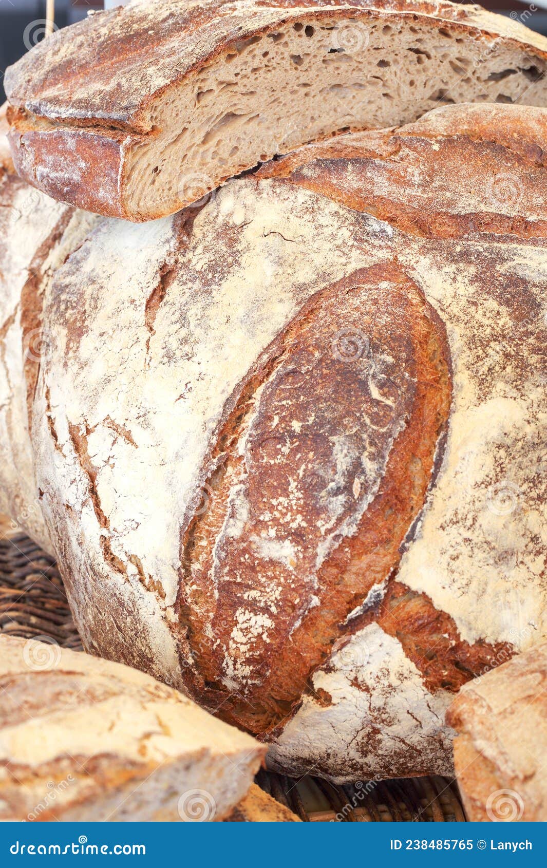 Different Types of Bread in the European Market Stock Image - Image of ...