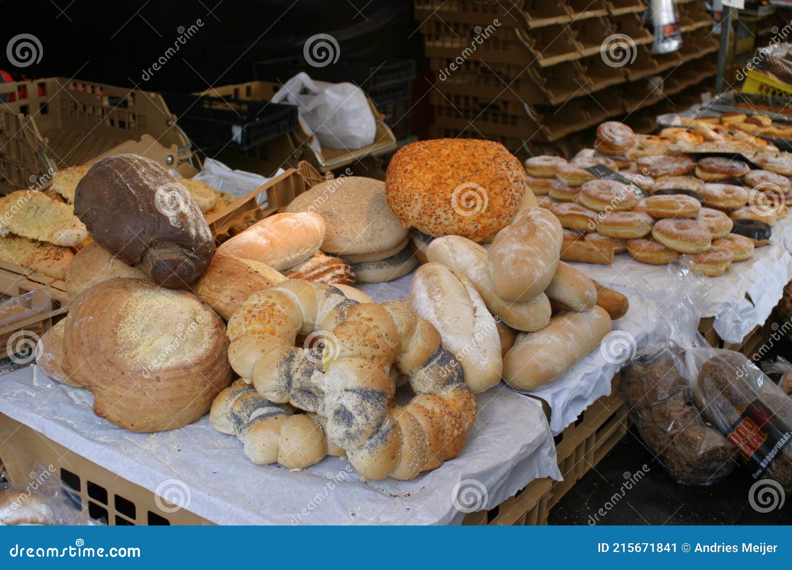 Different types of breads stock image. Image of enschede - 215671841