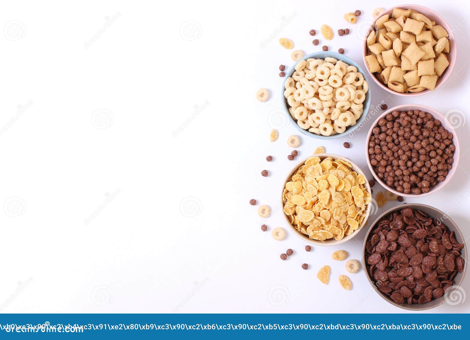 Different Types of Breakfast Cereals. Stock Image - Image of family ...