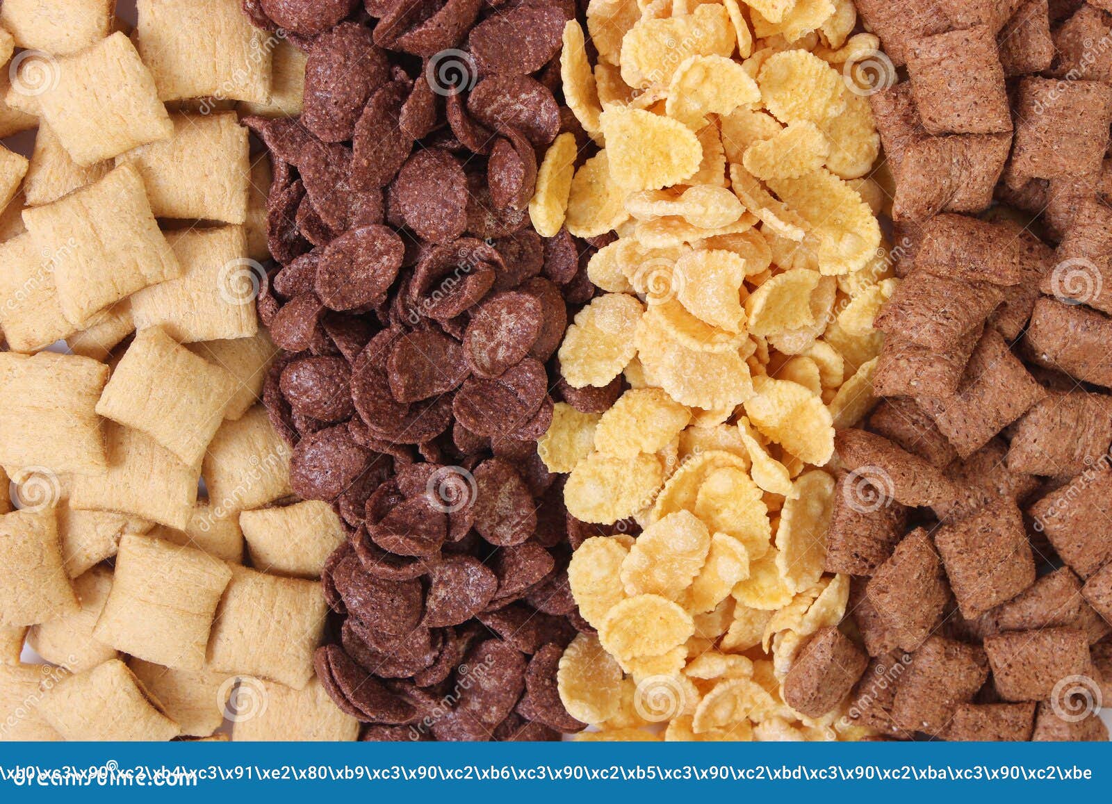 Different Types of Breakfast Cereals. Stock Image - Image of breakfast ...