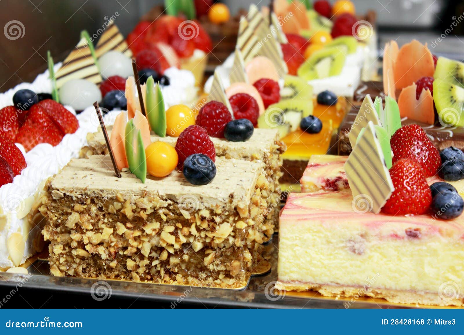 Different types of cakes stock photo. Image of glaze - 28428168