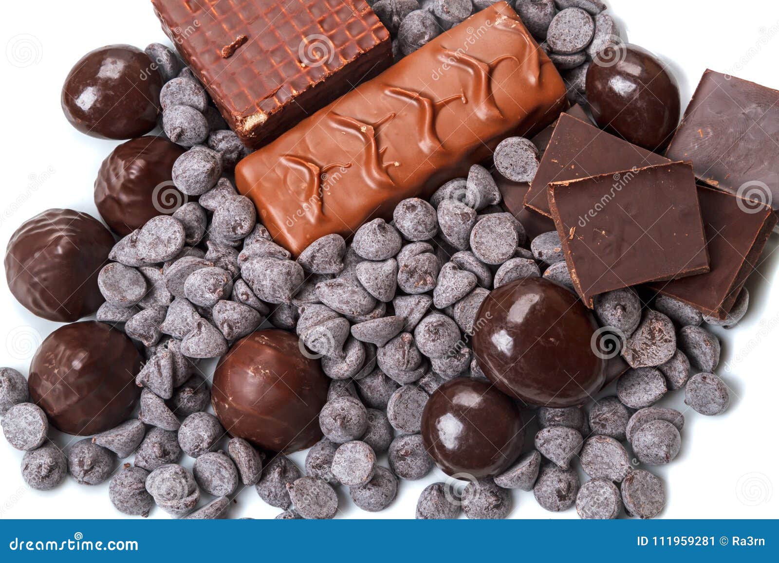 Different Types of Chocolate Stock Image - Image of dragee, food: 111959281