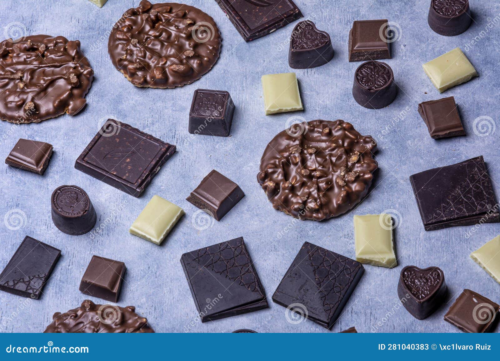 Different Types of Chocolate Spread on the Table Stock Image - Image of ...