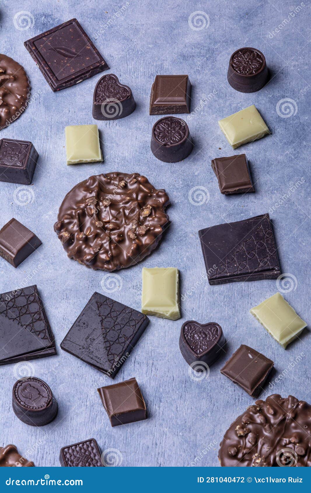 Different Types of Chocolate Spread on the Table Stock Photo - Image of ...