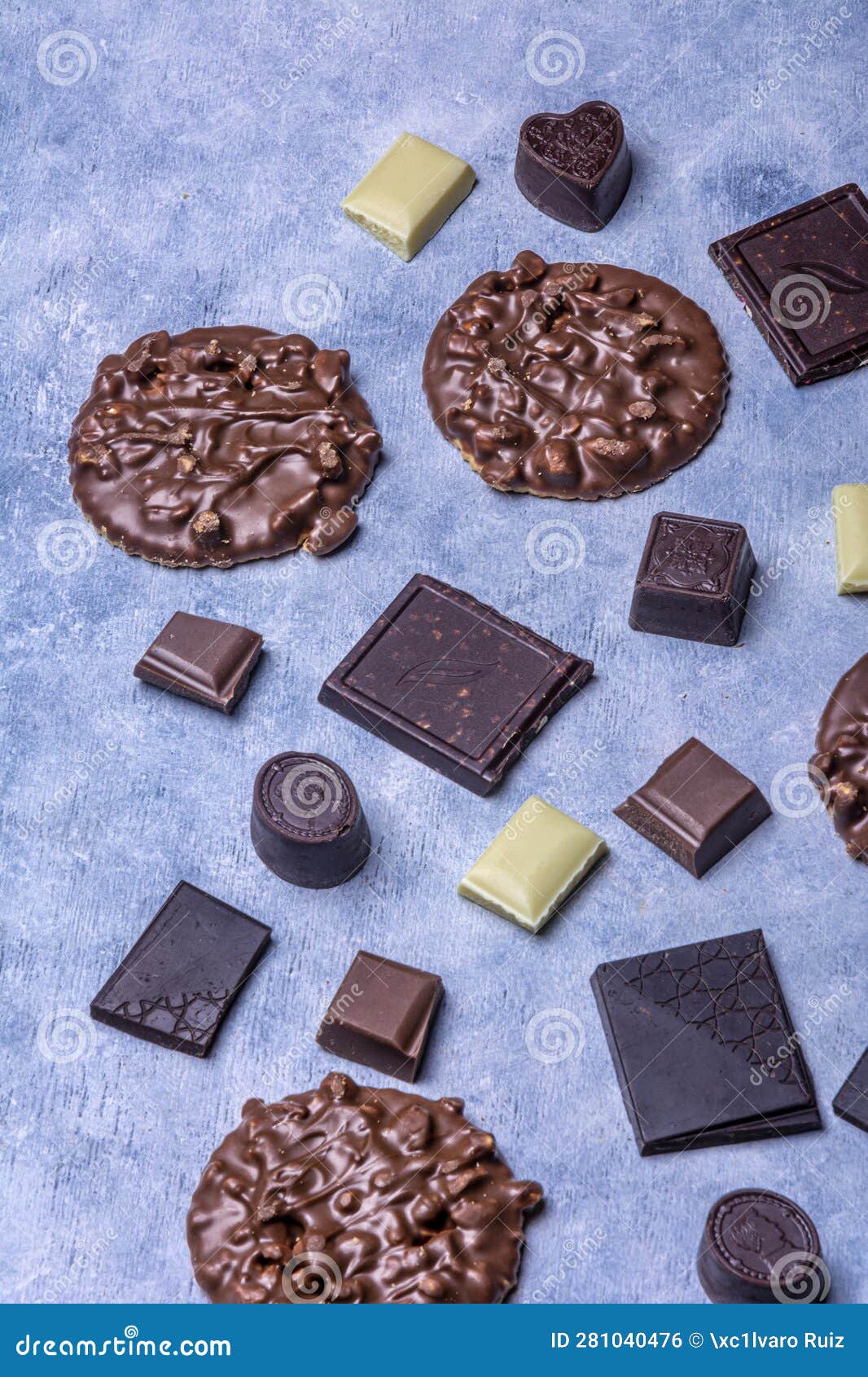 Different Types of Chocolate Spread on the Table Stock Photo - Image of ...