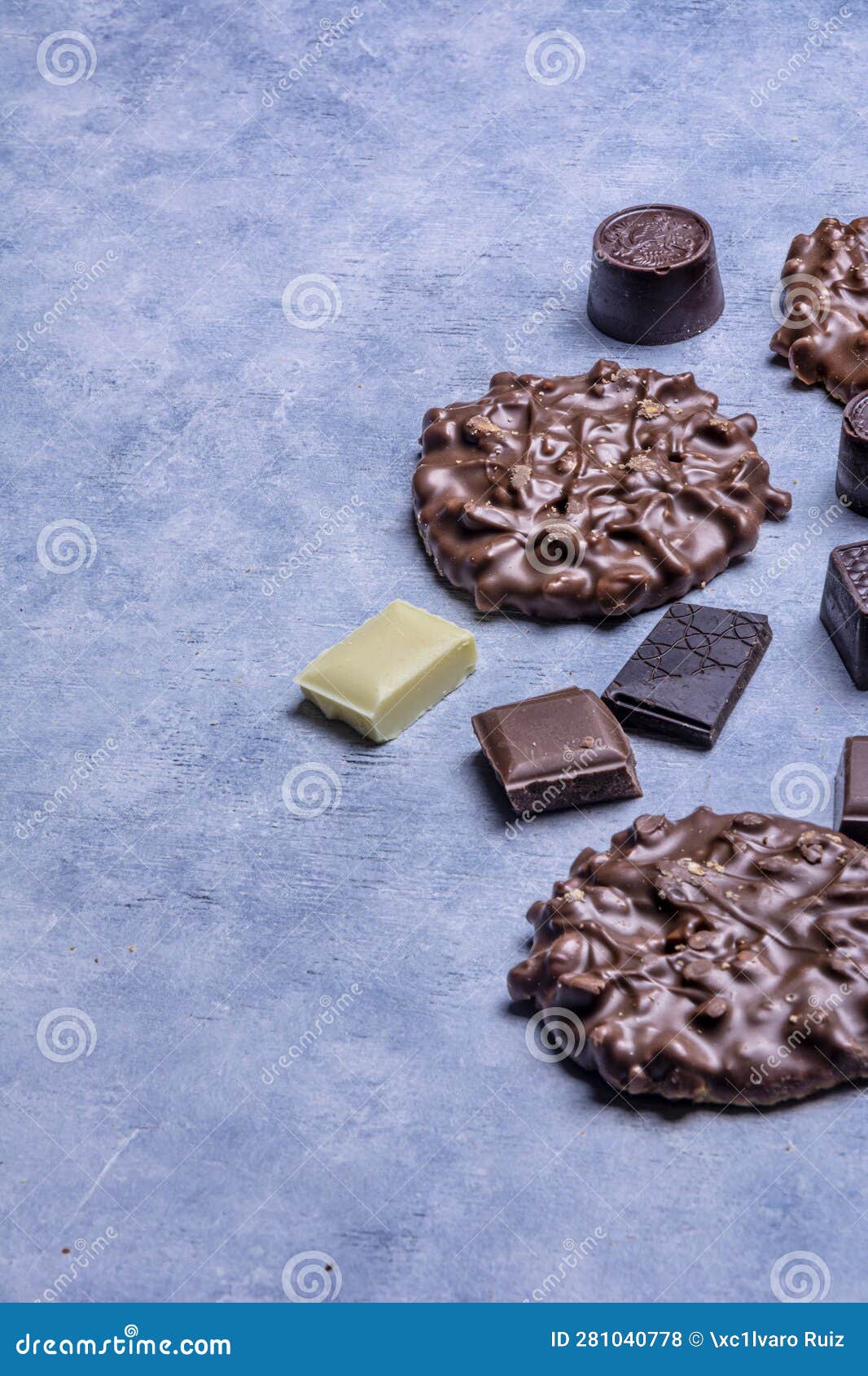 Different Types of Chocolate Spread on the Table Stock Photo - Image of ...