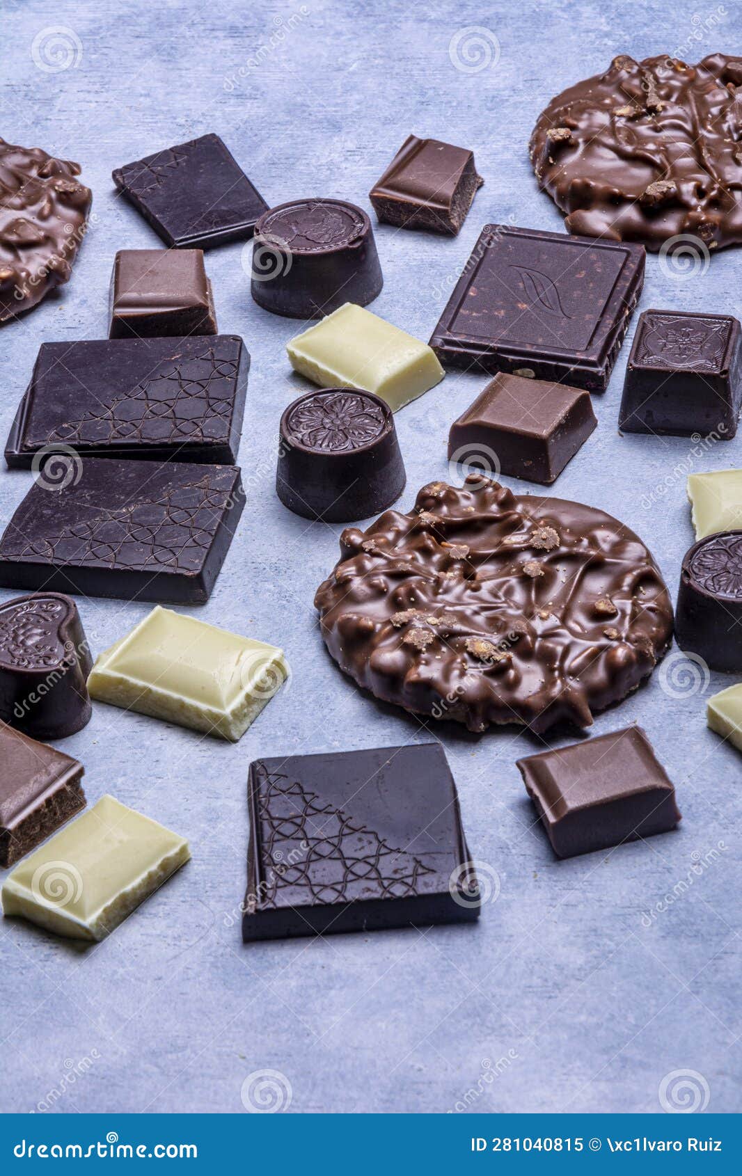 Different Types of Chocolate Spread on the Table Stock Image - Image of ...