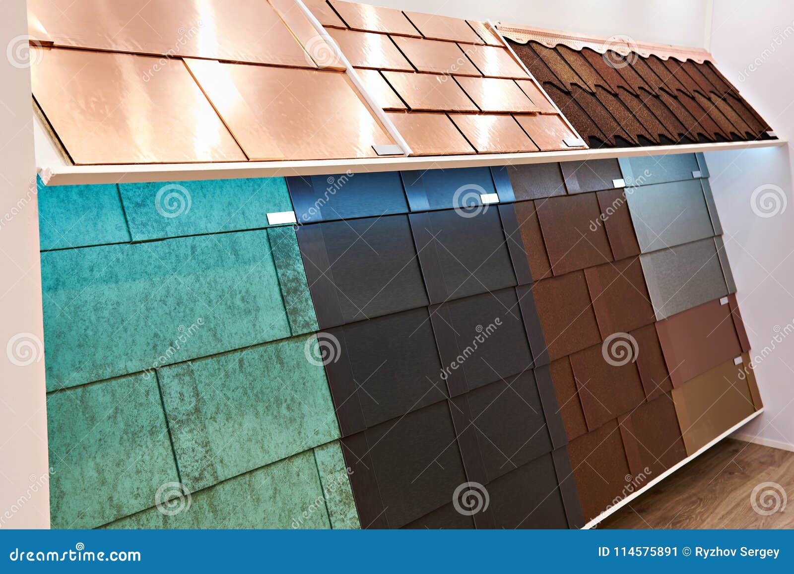 Different Types of Coatings for Building Panels Stock Image - Image of ...