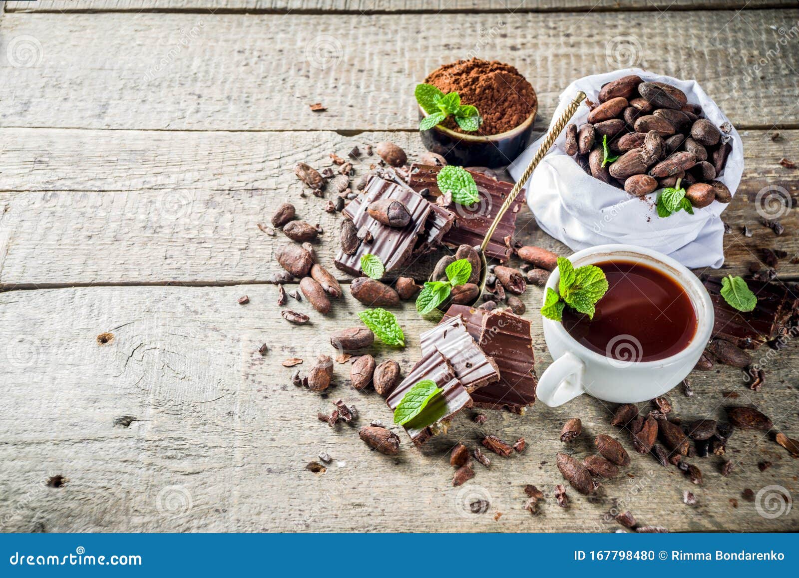 Different types of cocoa stock photo. Image of choco - 167798480