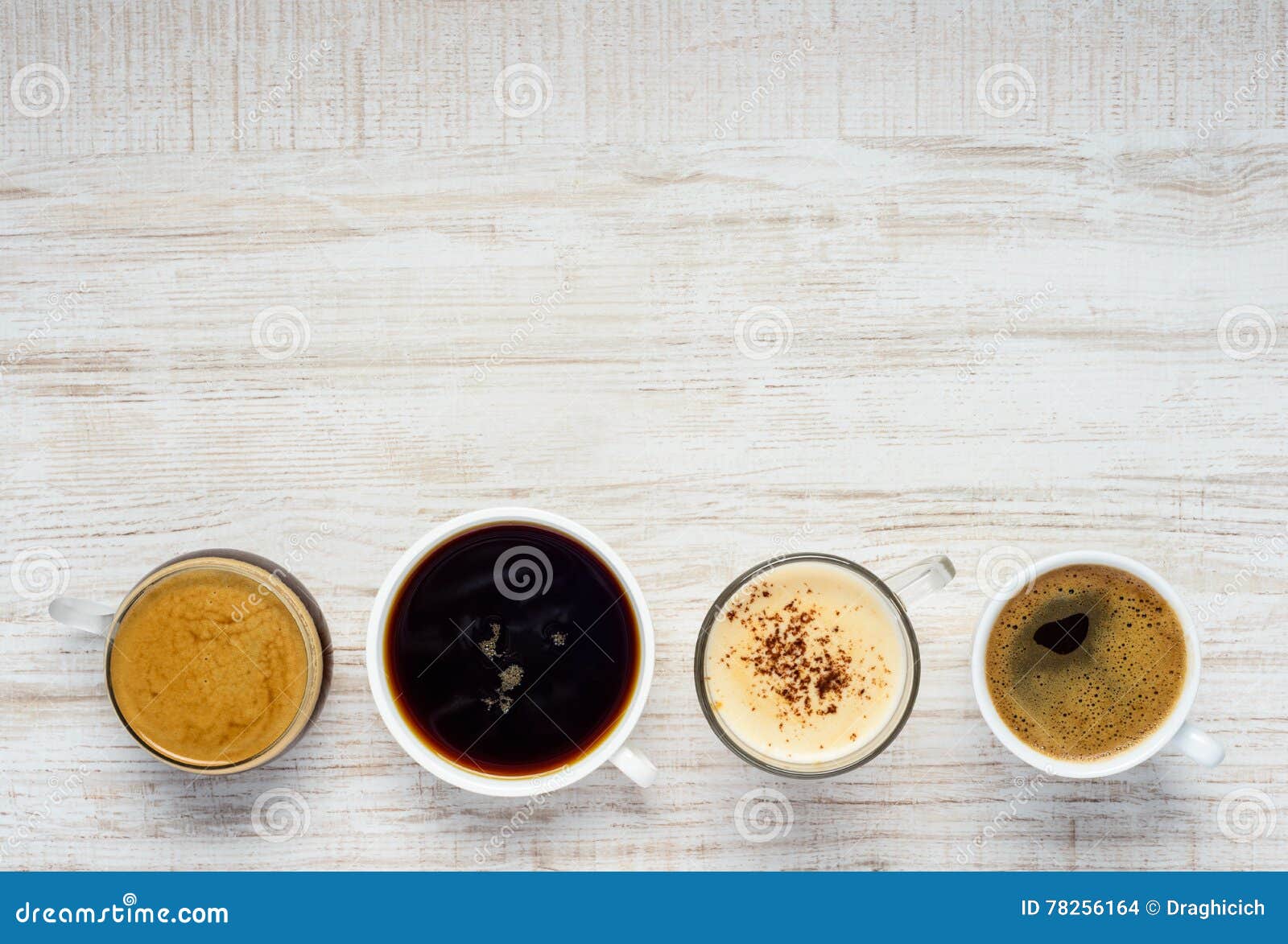 Different Types of Coffee with Copy Space Stock Photo - Image of copy ...