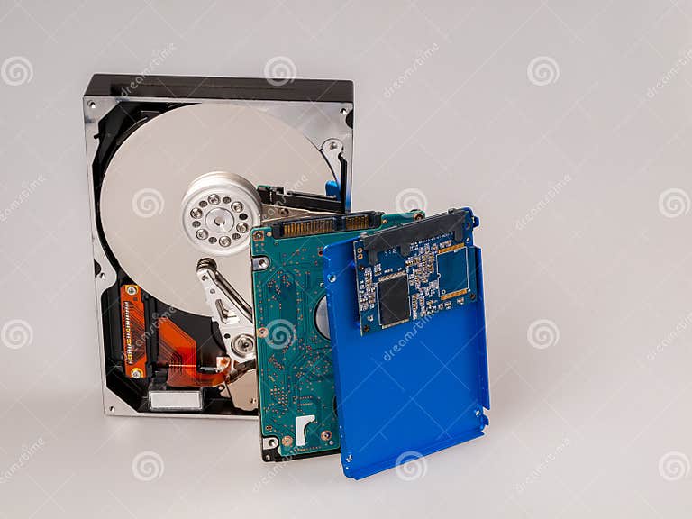 Different Types of Computer Drives, Hard Disk Drives and SSD Drives of ...