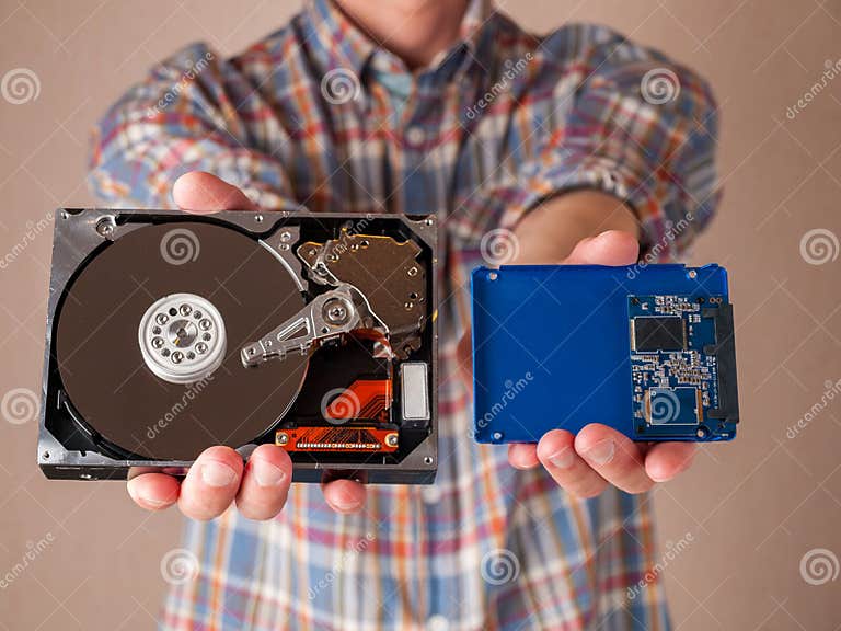 Different Types of Computer Drives, Hard Disk Drives and SSD Drives of ...