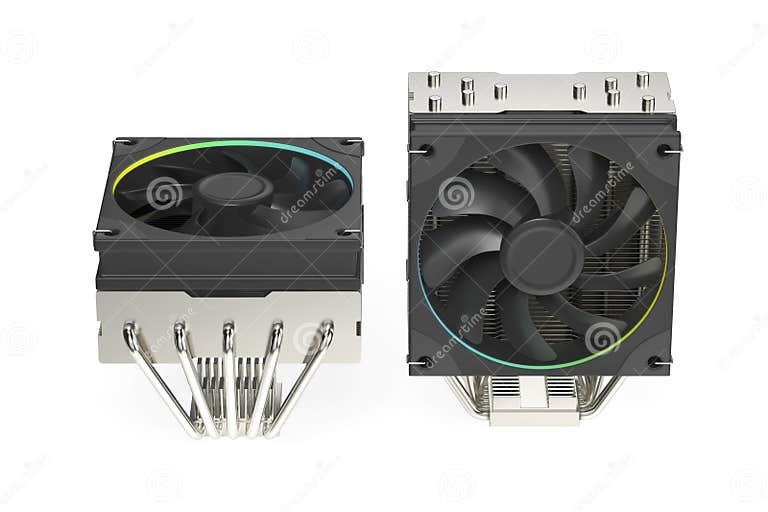 Different Types of Computer Processor Coolers Stock Photo ...