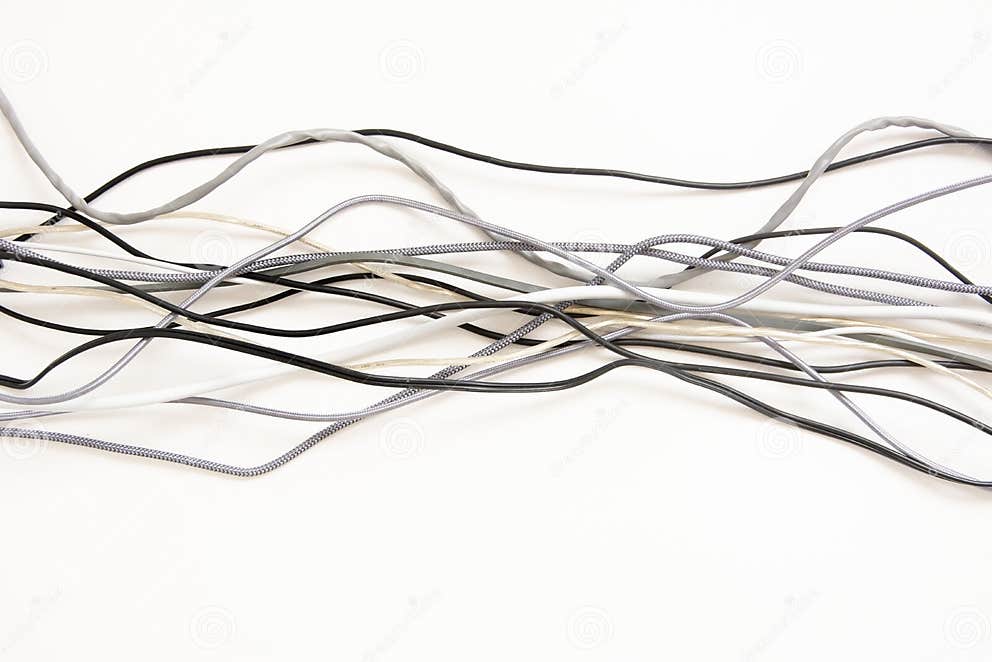 Different Types of Cords Across the Image Stock Image - Image of ...