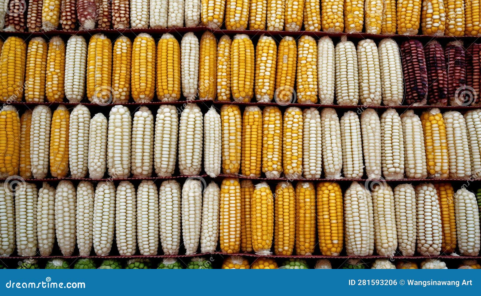 Different Types of Corn for Sale in Market Generative AI Stock ...