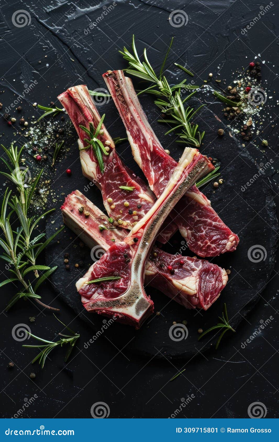 Different Types of Cuts of Beef, Lamb and Chicken Stock Illustration ...