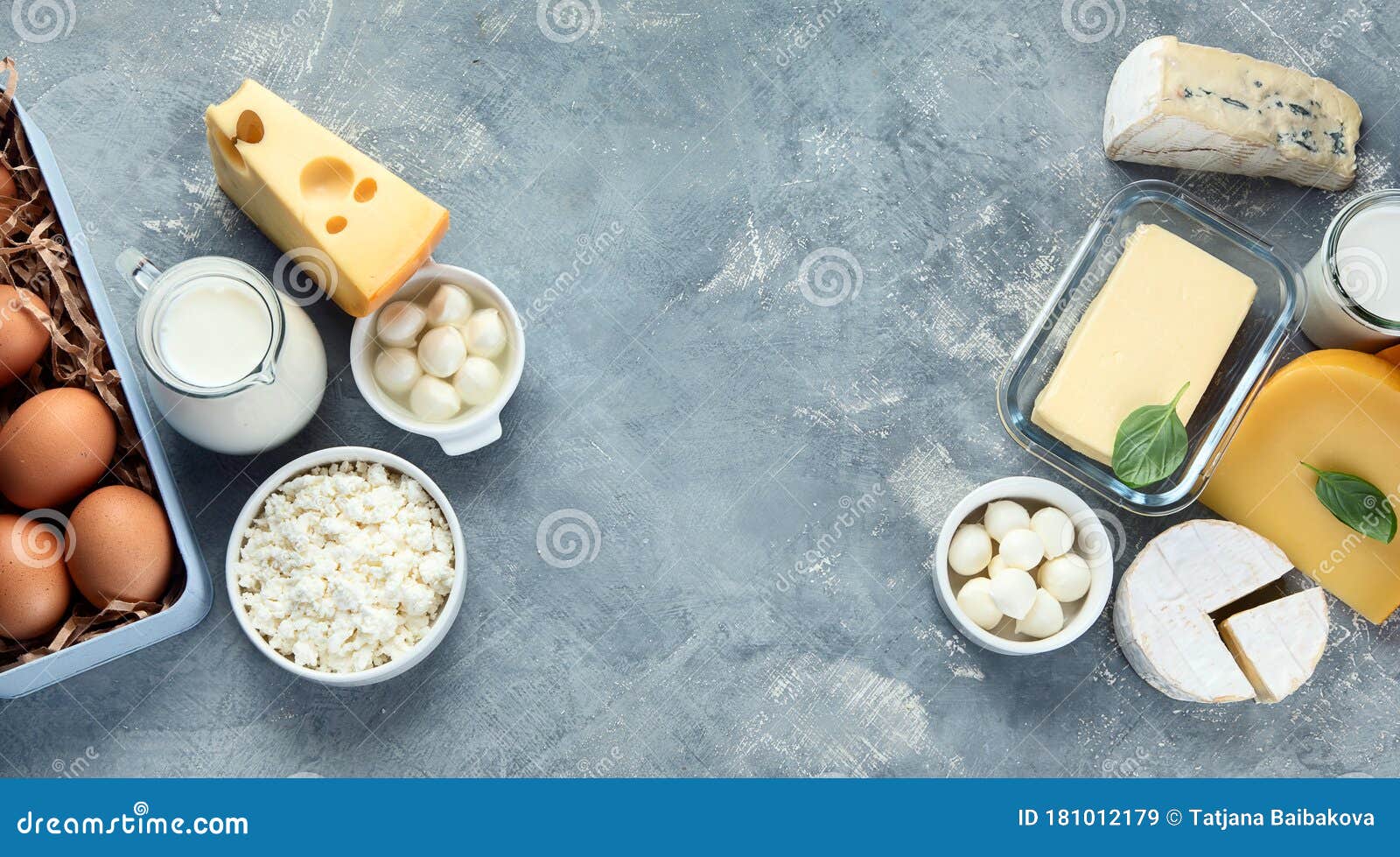 Different Types of Dairy Products Stock Image - Image of product, dairy ...