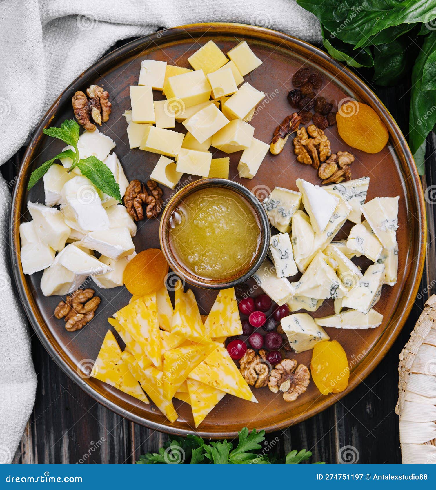 Different Types of Delicious Cheese and Snacks Stock Image - Image of ...