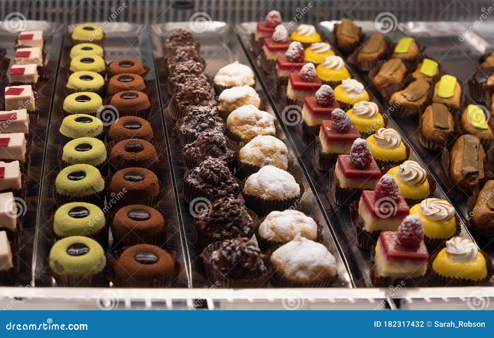 Different Types of Delicious Colourful Pastries Stock Photo - Image of ...