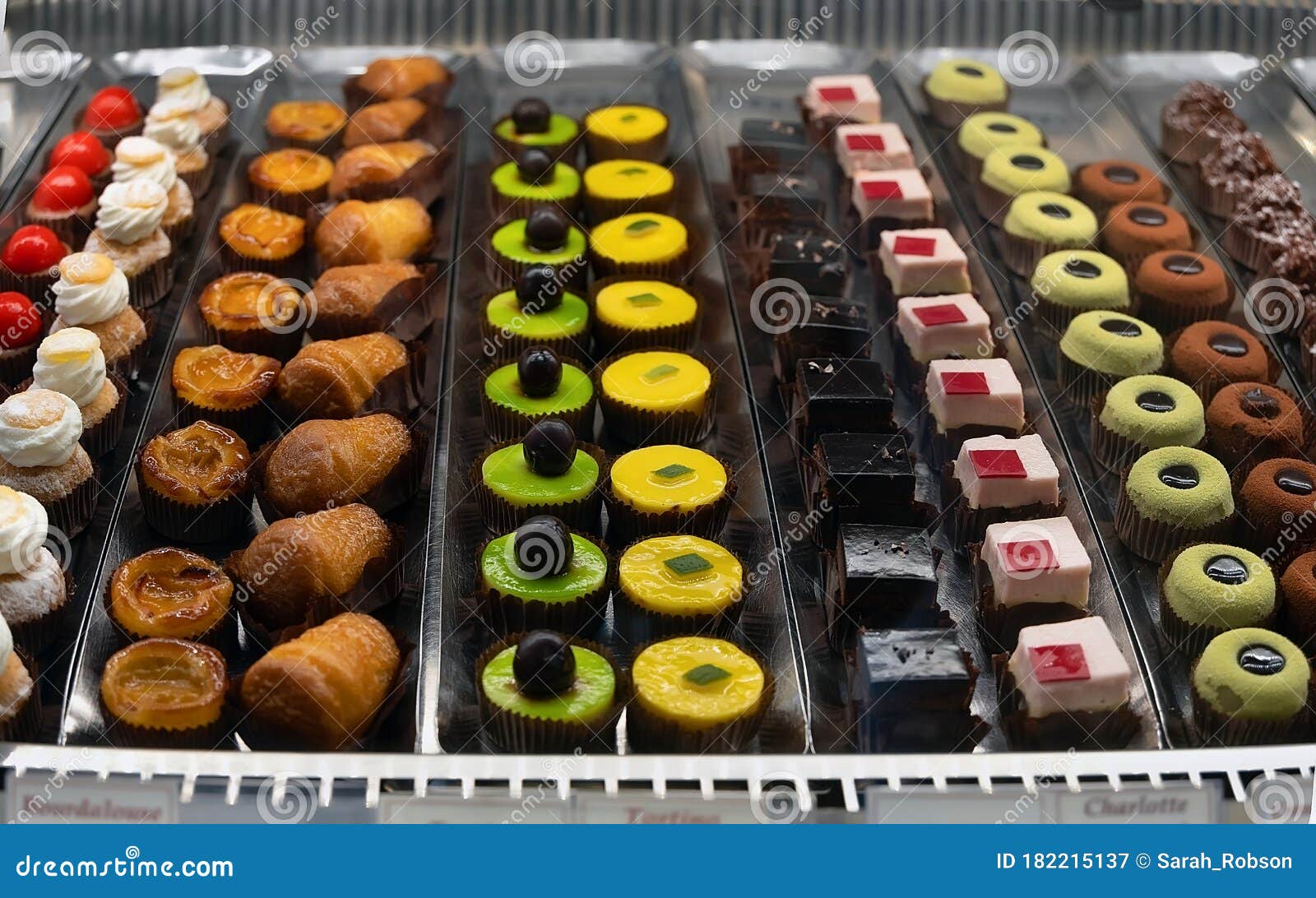Different Types of Delicious Colourful Pastries Stock Image - Image of ...