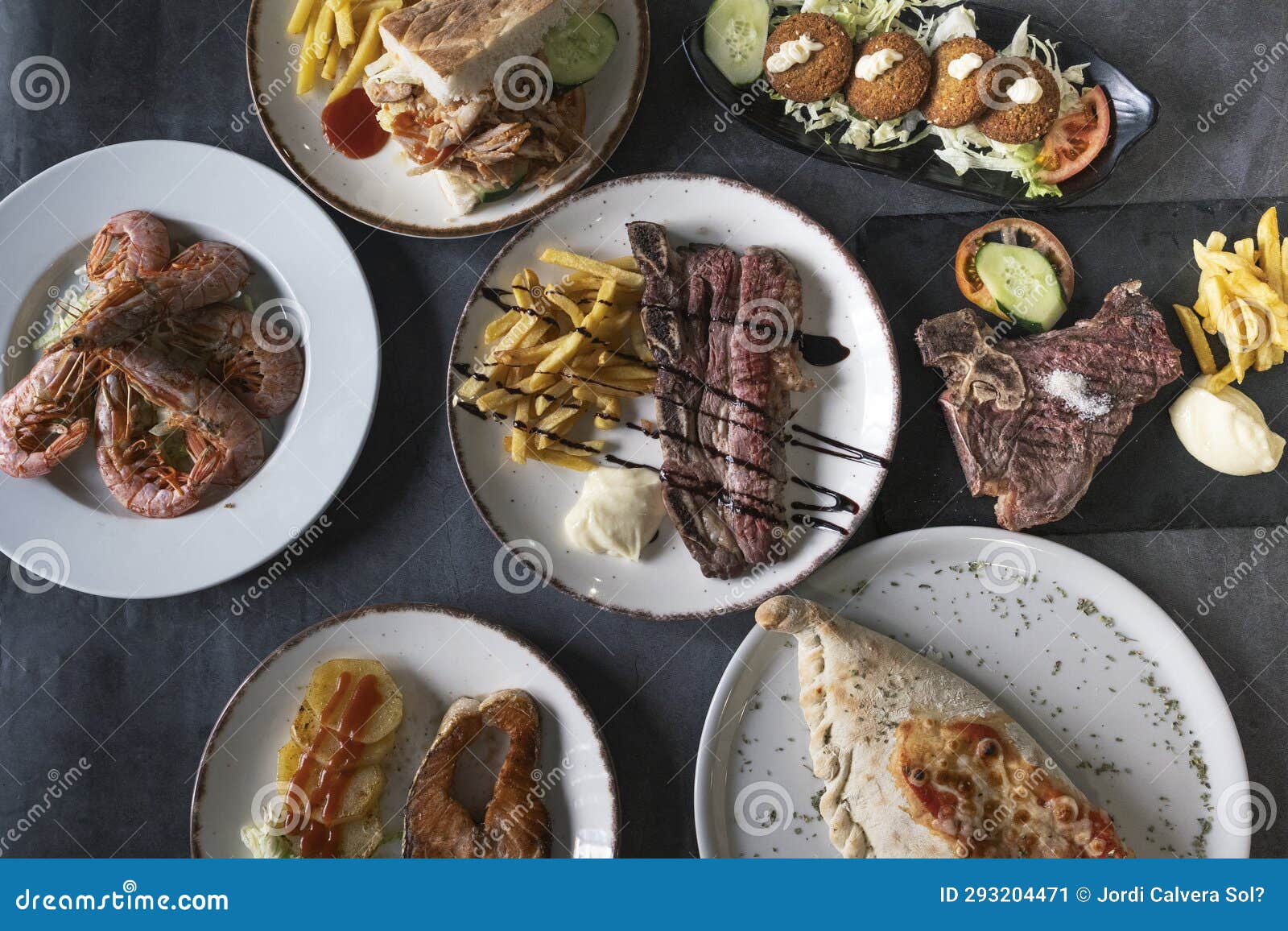Different Types of Dishes from Various Cultures Stock Image - Image of ...