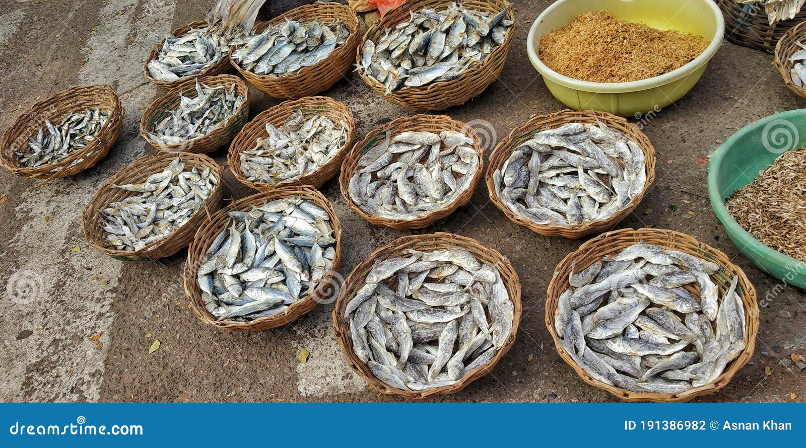 Different Types of Dry Fish Stock Photo - Image of health, pollute ...