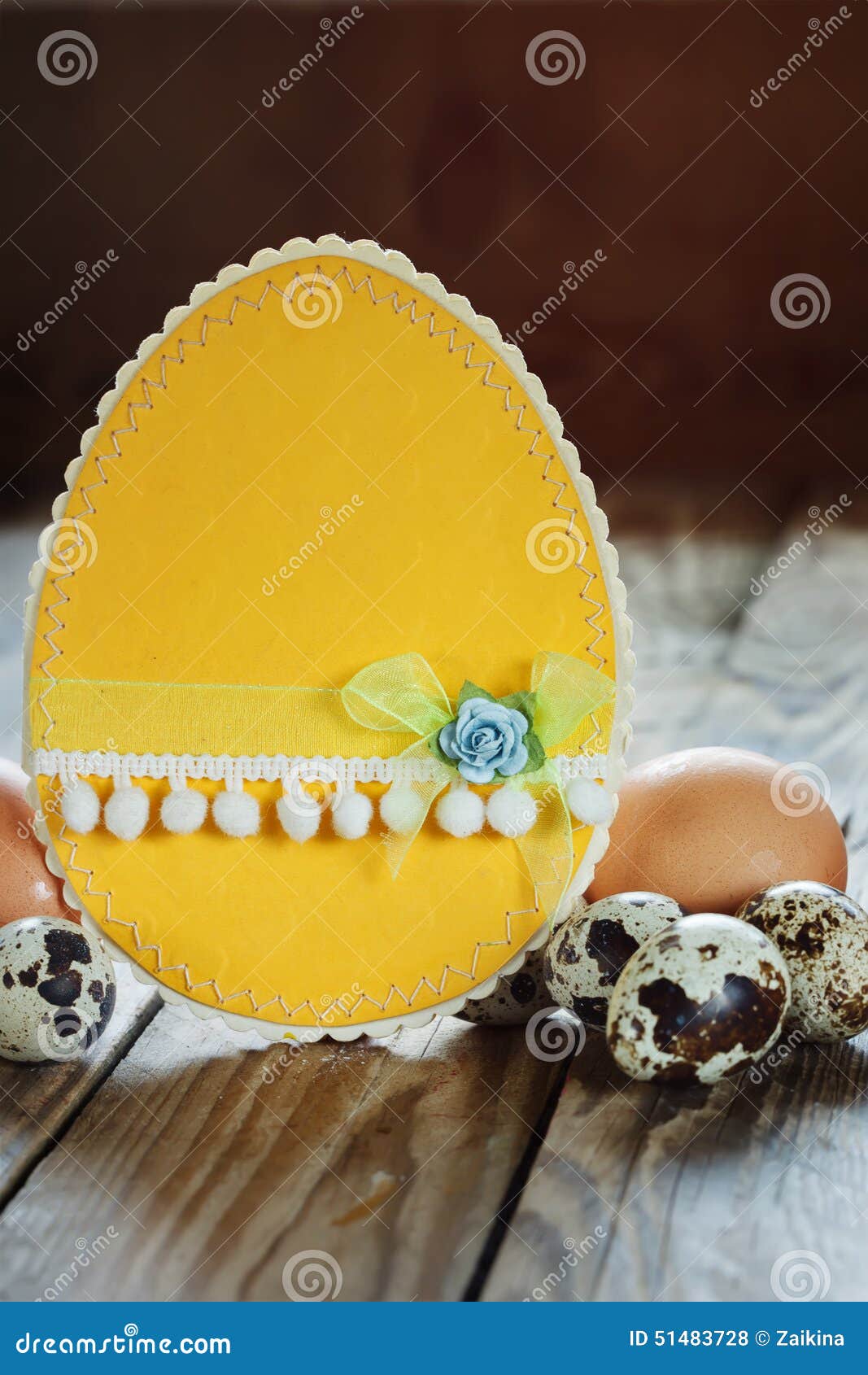 Different Types of Eggs and Easter Card on Wooden Background, Stock ...
