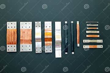 Different Types of Electrical Copper Bus Stock Image - Image of ...