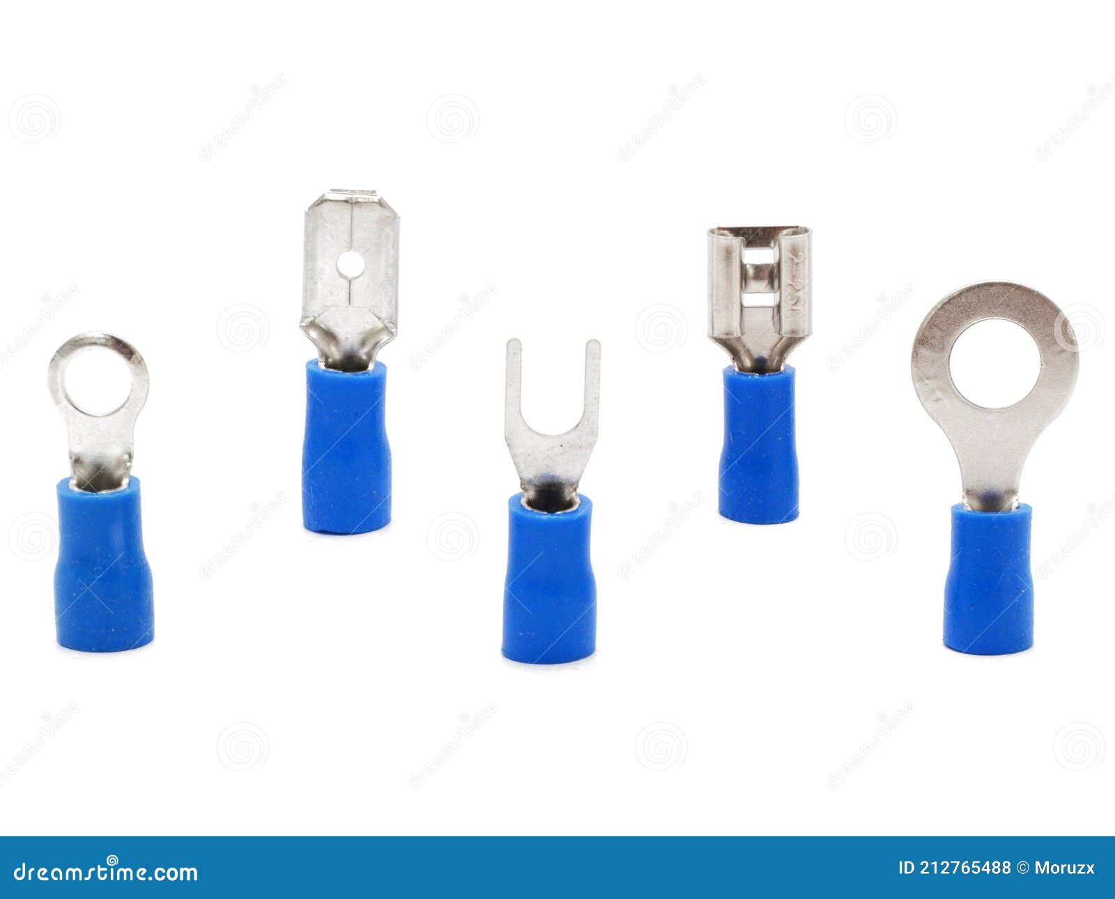 Different Types of Electrical Lugs. Wire Connectors. Stock Photo ...