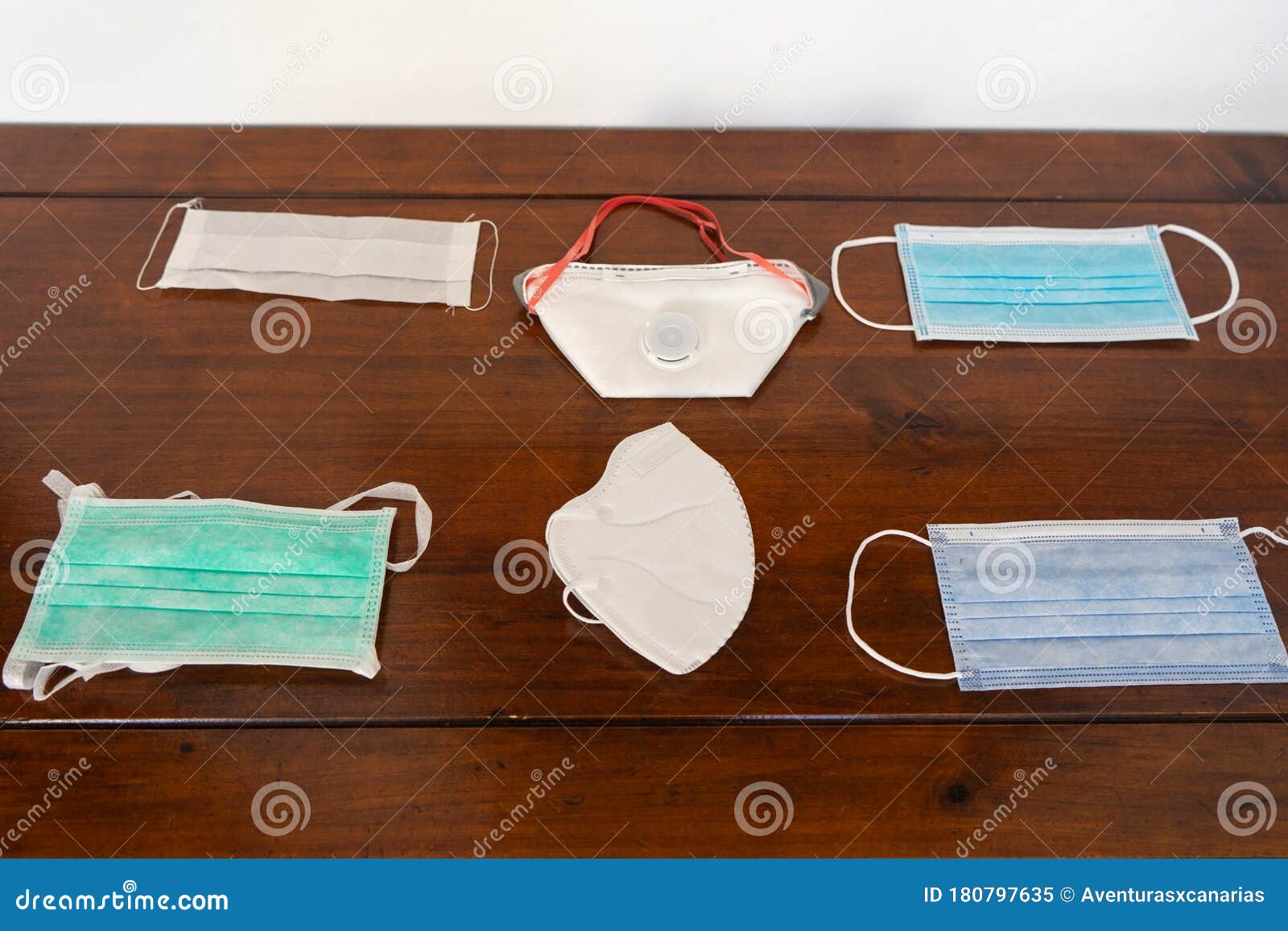 Different Types of Face Masks Stock Image - Image of coronavirus ...