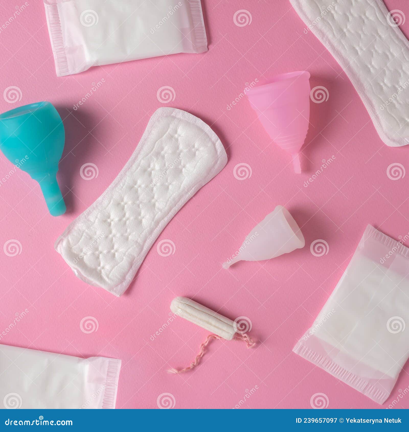 Different Types Of Feminine Menstrual Hygiene Materials Products Such