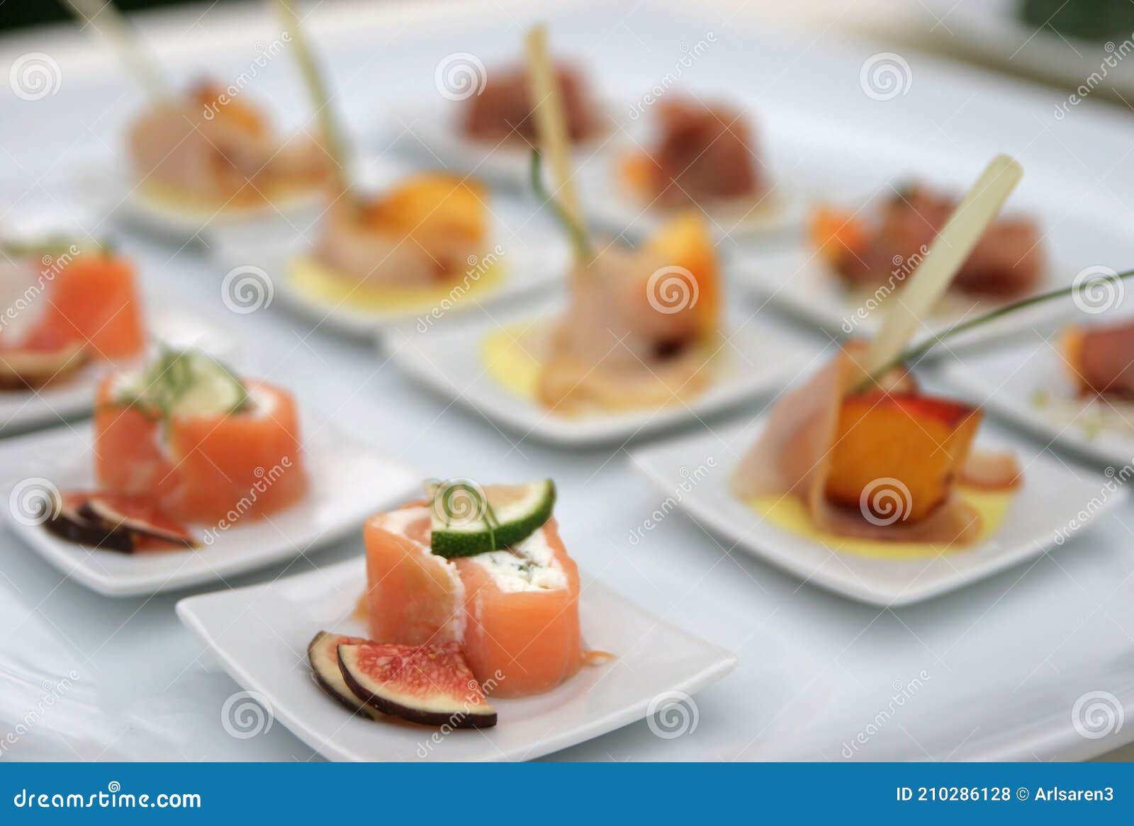 Different Types of Finger Food for Appetizer Stock Photo - Image of ...