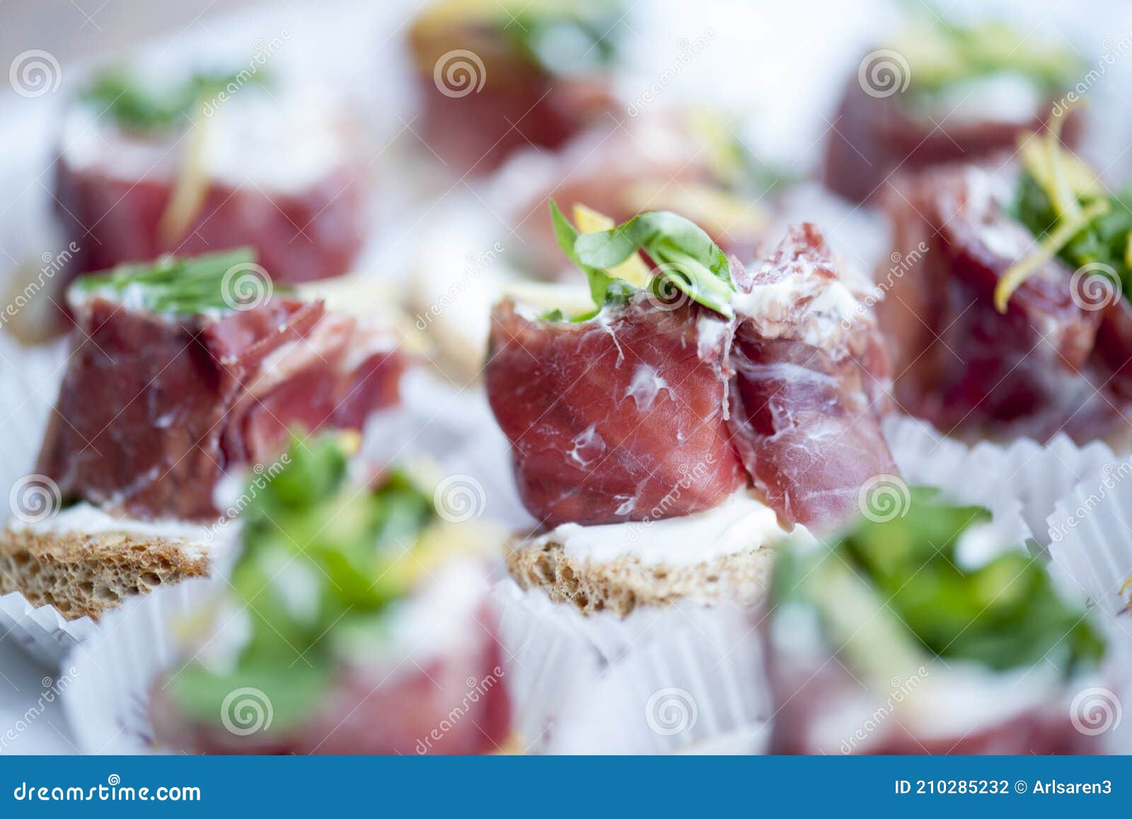Different Types of Finger Food for Appetizer Stock Photo - Image of ...