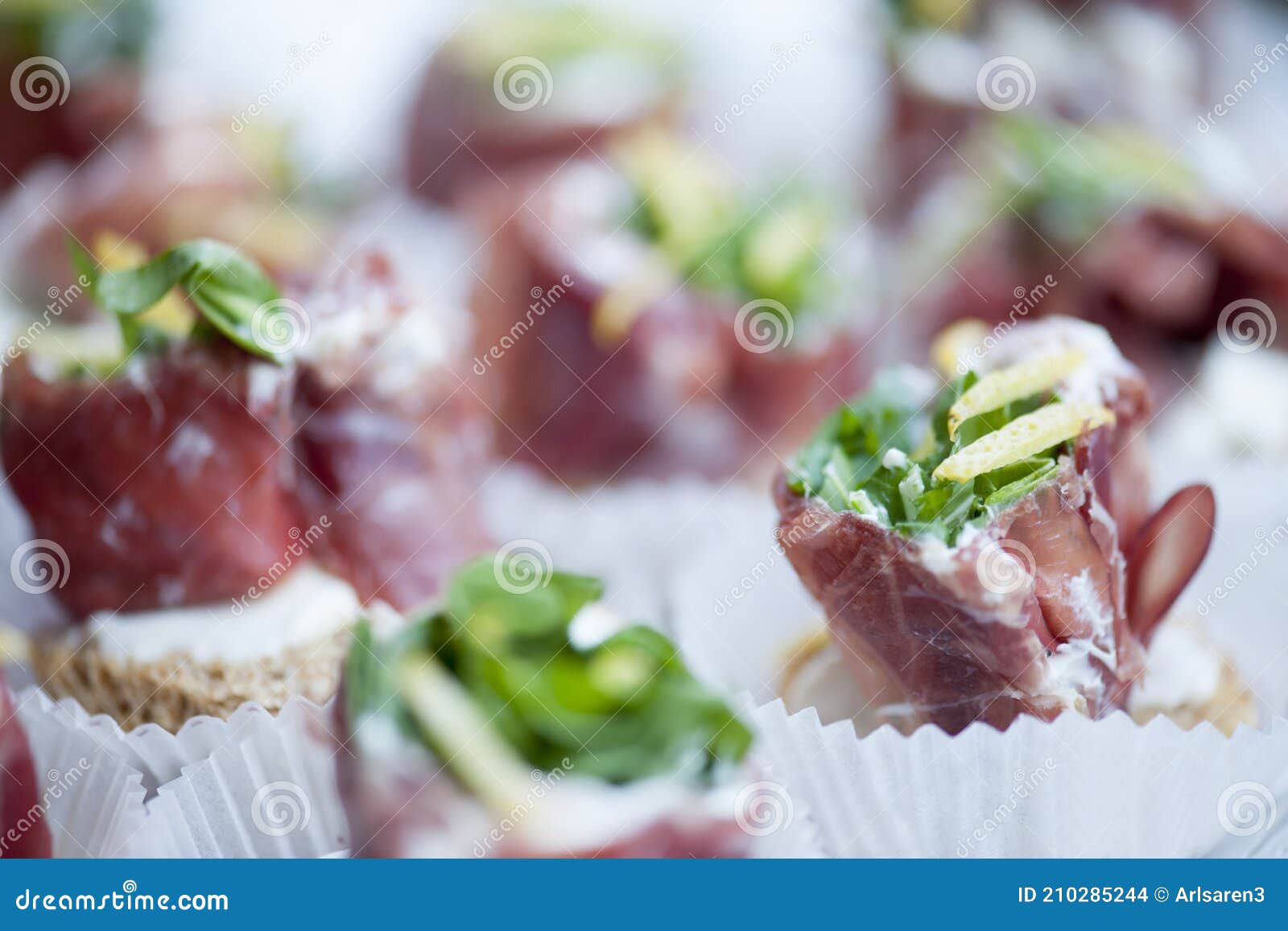 Different Types of Finger Food for Appetizer Stock Photo - Image of ...