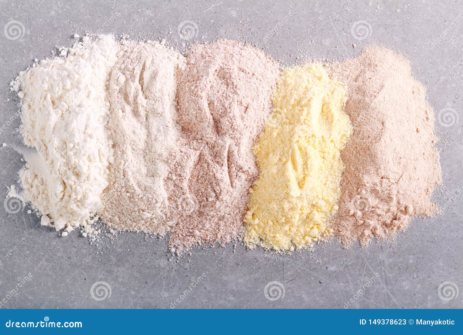 Different types of flour stock image. Image of overshot - 149378623