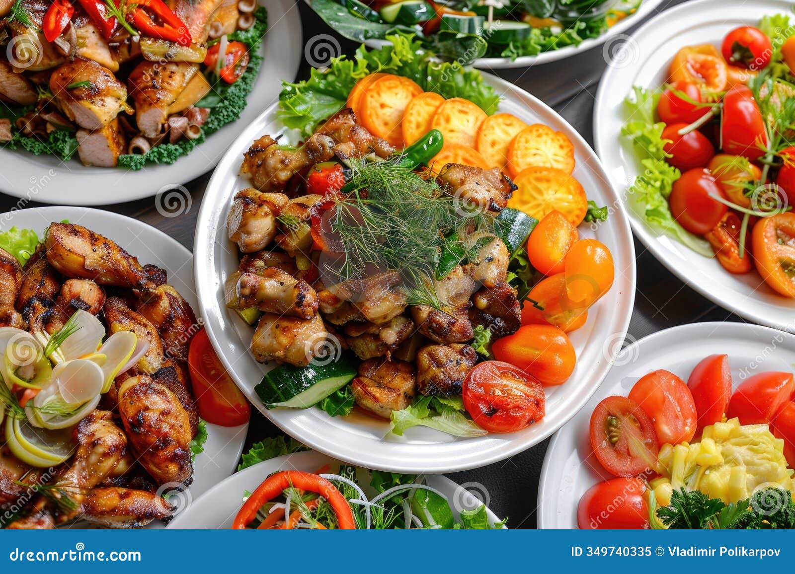 Different Types of Food Displayed on a Table, Suitable for Various ...