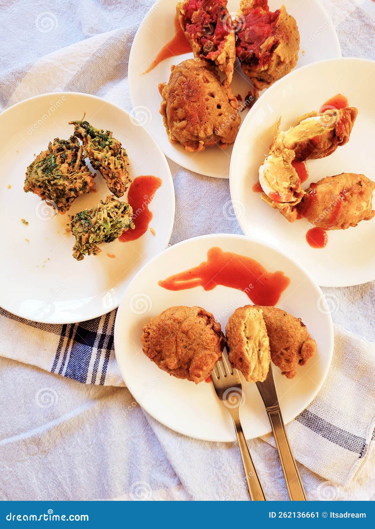 Different Types of Fritters Stock Image - Image of restaurant, meal ...