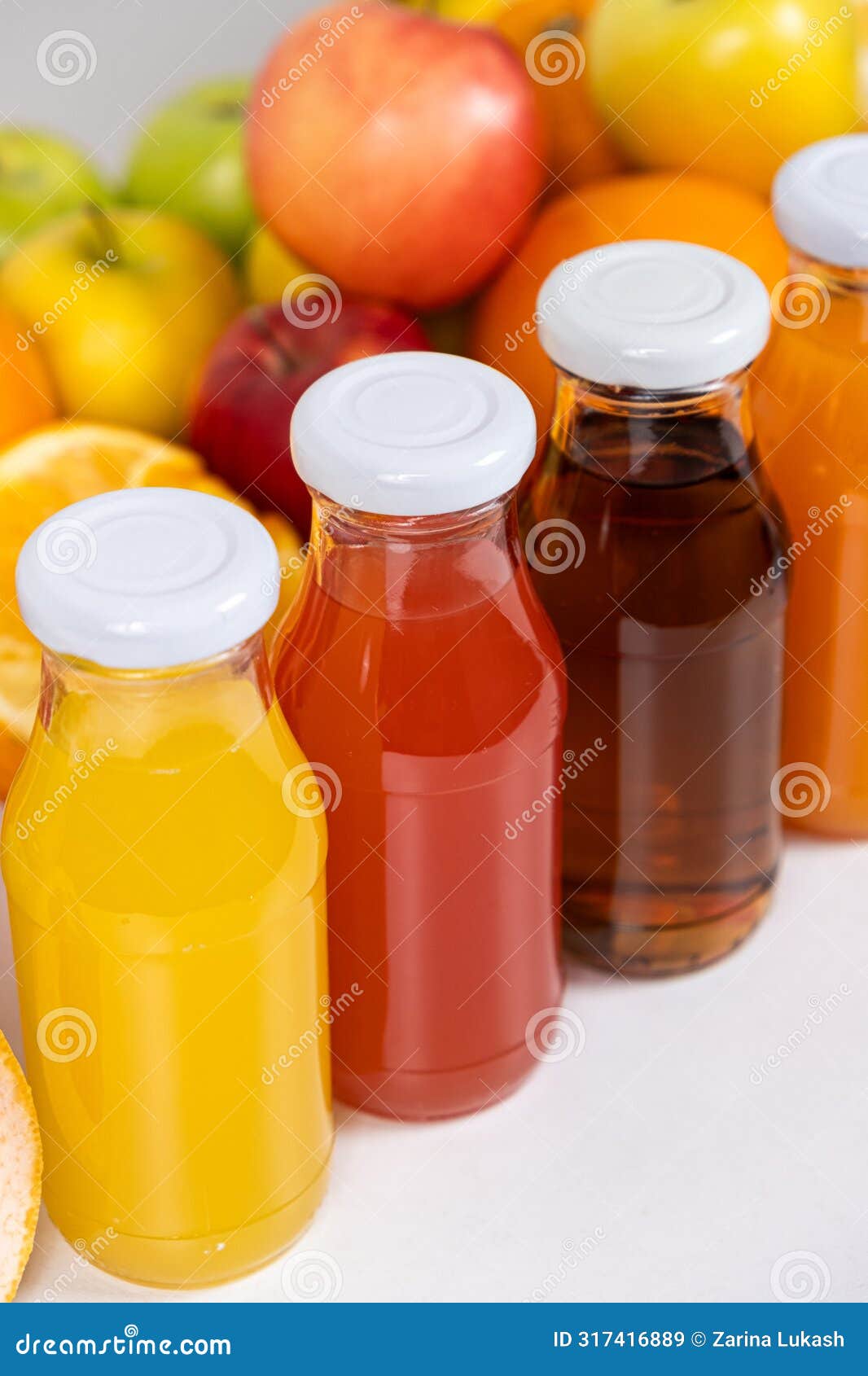Different Types of Fruit Juices - Orange, Grapefruit, Apple and ...
