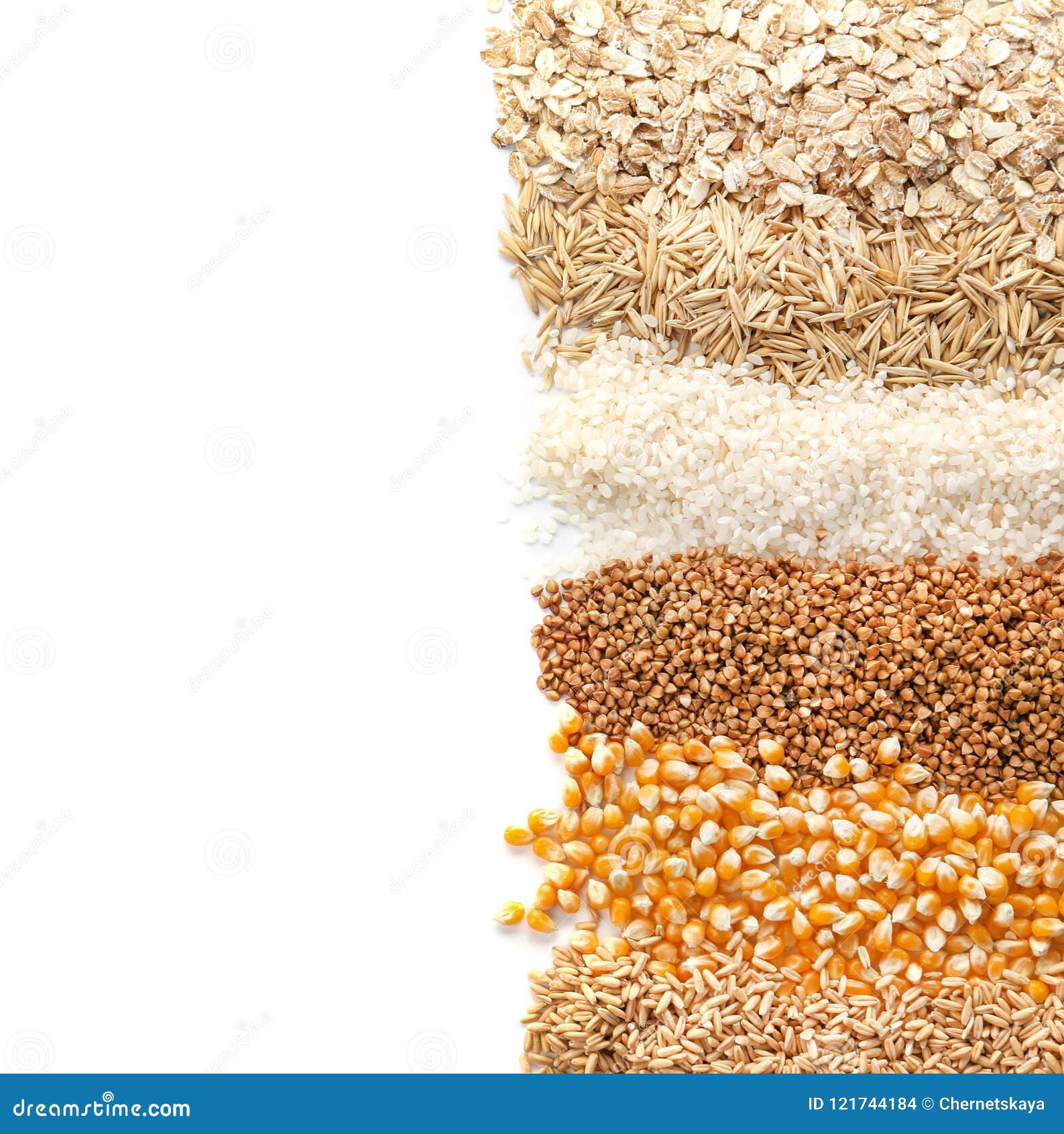 Different Types of Grains and Cereals Stock Photo - Image of rice, food ...