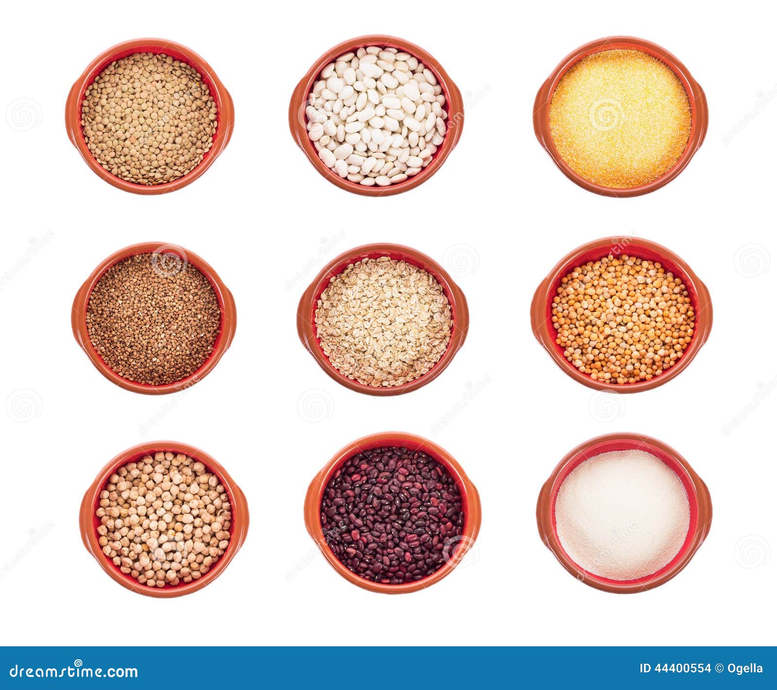 Different Types of Groats Isolated on White Stock Photo - Image of ...