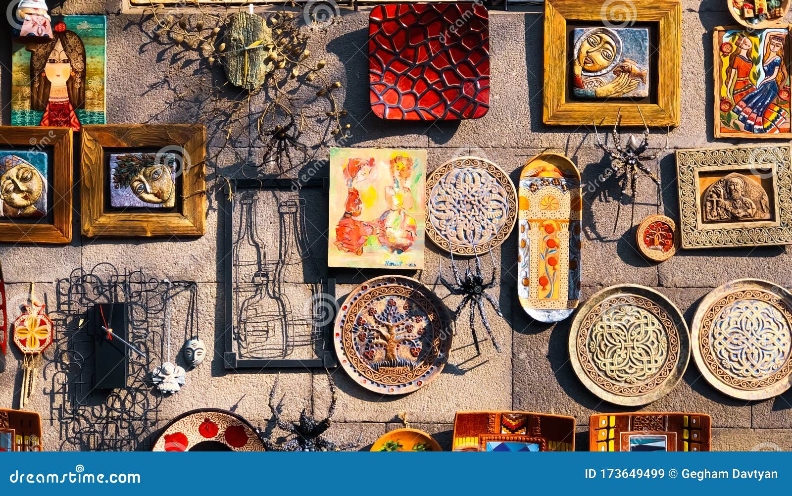 Different Types of Handicrafts on the Wall Stock Image - Image of ... Different Types of Handicrafts on the Wall Stock Image - Image of ...