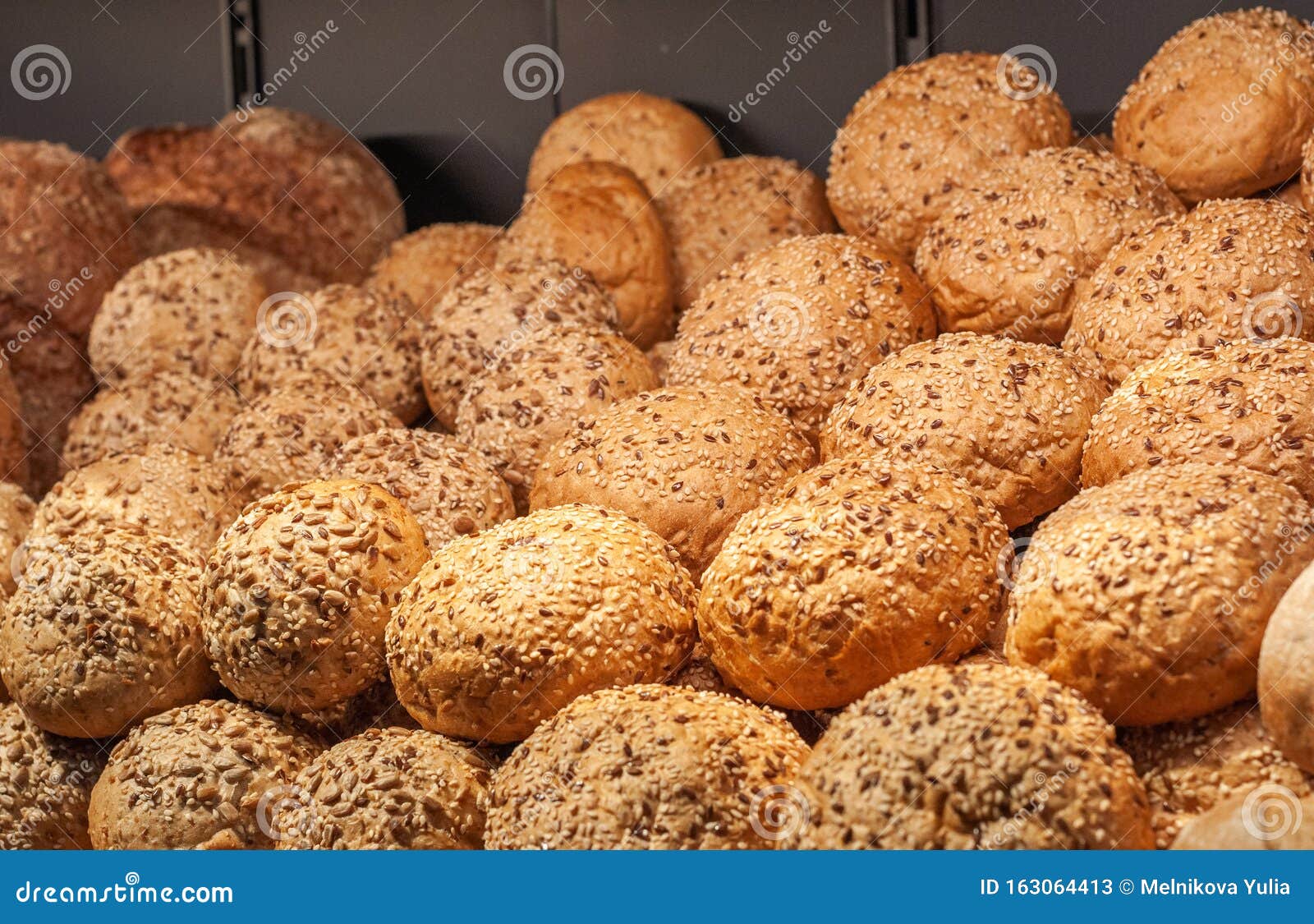 Different Types of Handmade Bread. Different Forms of Bread Stock Image ...