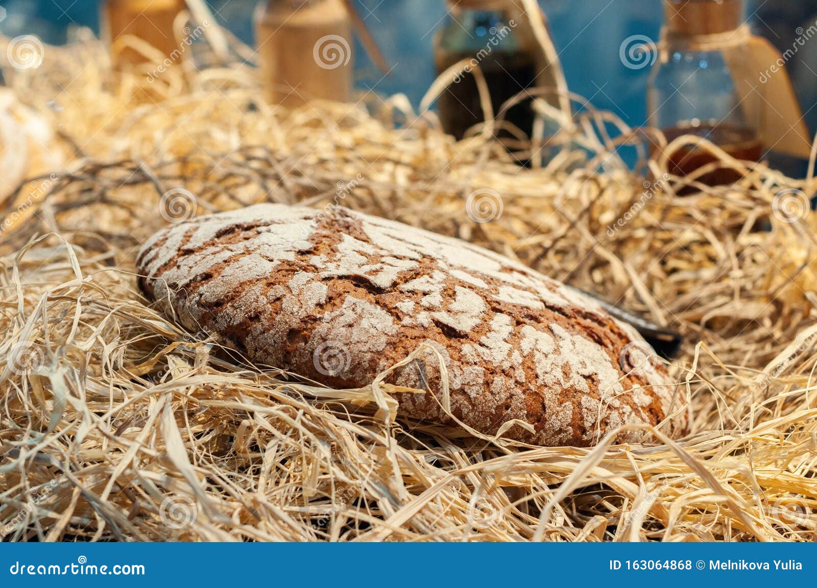 Different Types of Handmade Bread. Stock Photo - Image of diet, natural ...